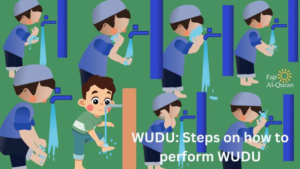 wudu step by step in Islam - Fajr Al-Quran