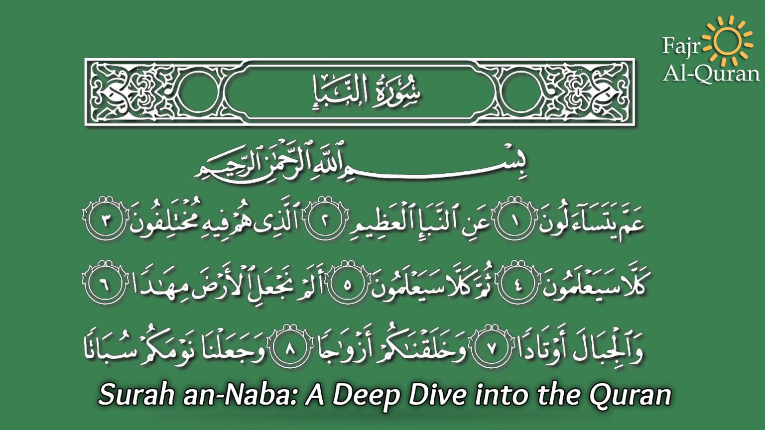 Surah an-Naba: A Deep Dive into the Quran
